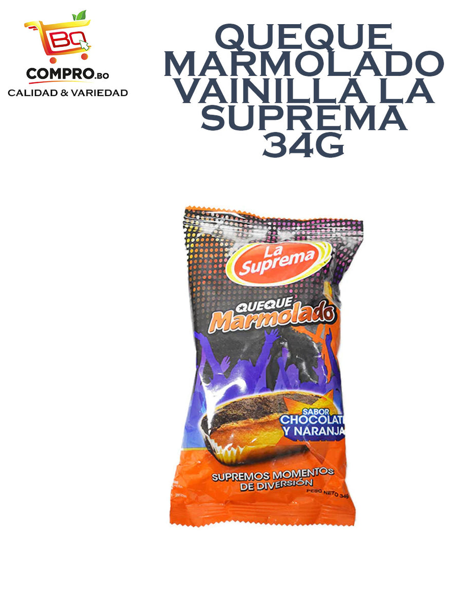 QUEQUE MARMOLADO VAINILLA LA SUPREMA 34G – COMPRO.BO