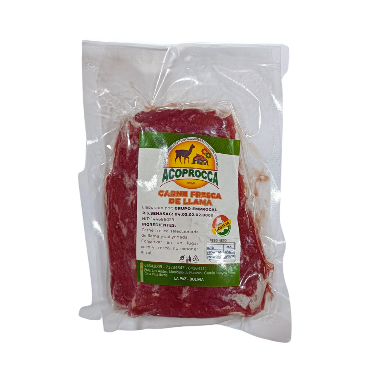 CARNE FRESCA DE LLAMA ACOPROCCA 500G – COMPRO.BO
