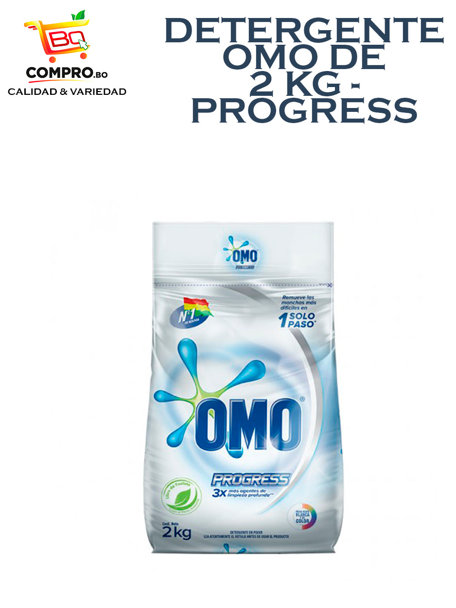 DETERGENTE OMO DE 2 KG - PROGRESS – COMPRO.BO