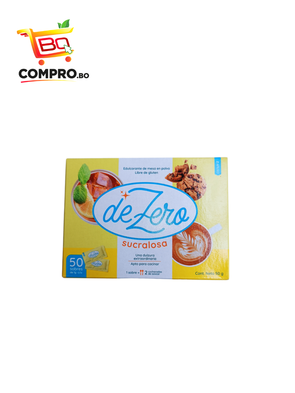 DEZERO SUCRALOSA EN POLVO APEGO DISP 50U – COMPRO.BO