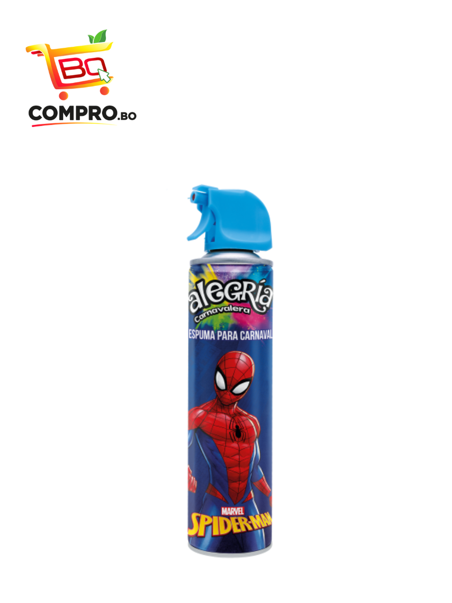 ESPUMA CARNAVALERA SPIDERMAN ALEGRIA 380CM3 – COMPRO.BO