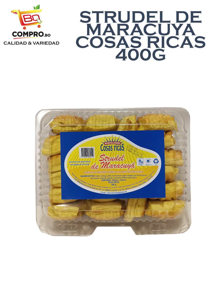 STRUDEL DE MARACUYA COSAS RICAS 400G – COMPRO.BO